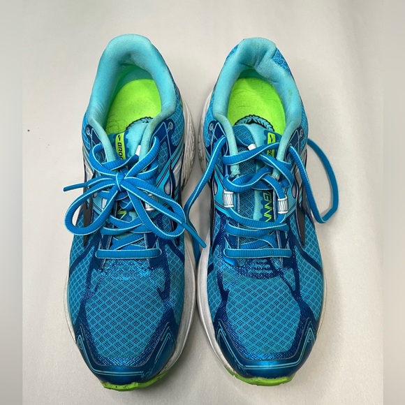 Brooks | Shoes | Brooks Blue And Green Athletic Shoes | Poshmark